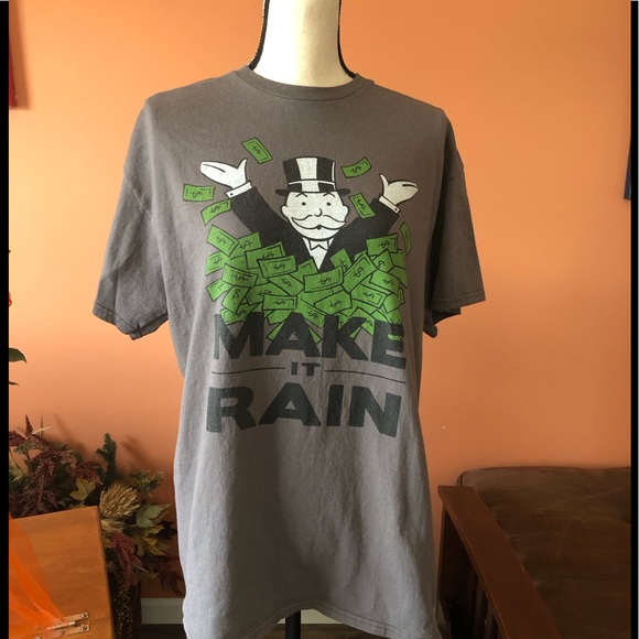 Hasbro | Shirts | Hasbro Monopoly Gray Mens Tshirt | Poshmark